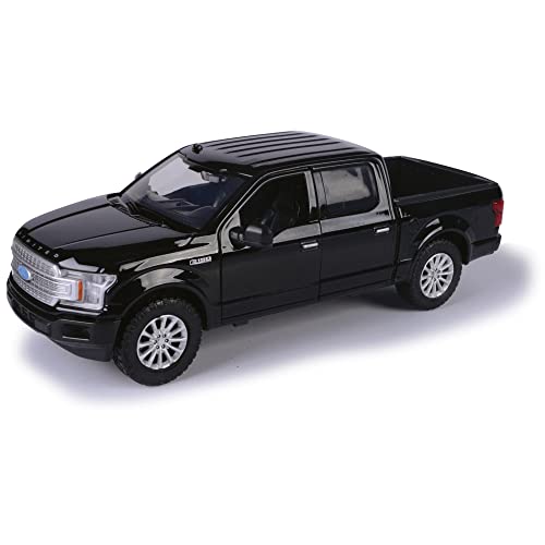 Motor Max 2019 Ford F-150 Limited Crew Cab Pickup Truck, Black 79364BK - 1/27 Scale Diecast Model Toy Car