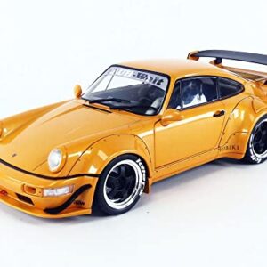 Solido S1807501 1:18 2011 RWB 964-Orange Porsche Collectible Miniature car, Orange