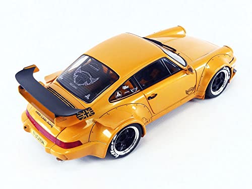 Solido S1807501 1:18 2011 RWB 964-Orange Porsche Collectible Miniature car, Orange