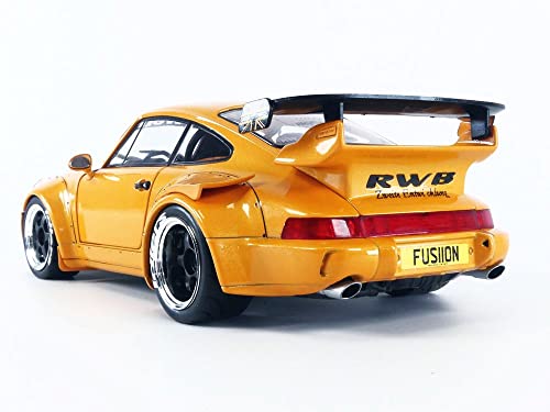 Solido S1807501 1:18 2011 RWB 964-Orange Porsche Collectible Miniature car, Orange