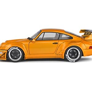 Solido S1807501 1:18 2011 RWB 964-Orange Porsche Collectible Miniature car, Orange