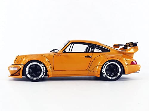 Solido S1807501 1:18 2011 RWB 964-Orange Porsche Collectible Miniature car, Orange