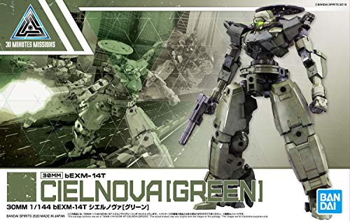 Bandai Hobby 30MM bEXM-14T Sierra Nova (Green) 1/144 Scale Color-Coded Plastic Model