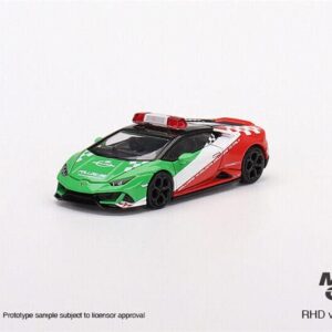 True Scale Miniatures Model Car Compatible for Lamborghini Huracán EVO Bologna Airport 2020 Follow-Me Car 1/64 Diecast Model Car MGT00193