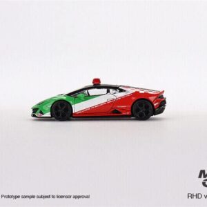 True Scale Miniatures Model Car Compatible for Lamborghini Huracán EVO Bologna Airport 2020 Follow-Me Car 1/64 Diecast Model Car MGT00193