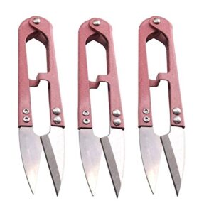 penta angel 4.1inch sewing scissors yarn thread scissors mini small snips trimming nipper – great for stitch,diy supplies (3pcs, pink)