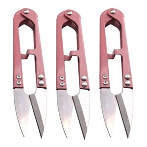 Penta Angel 4.1inch Sewing Scissors Yarn Thread Scissors Mini Small Snips Trimming Nipper - Great for Stitch,DIY Supplies (3PCS, Pink)