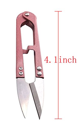 Penta Angel 4.1inch Sewing Scissors Yarn Thread Scissors Mini Small Snips Trimming Nipper - Great for Stitch,DIY Supplies (3PCS, Pink)