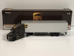 mack 1/64 2019 anthem semi w/ box trailer, united parcel service (ups), greenlight