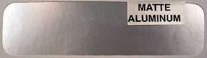 bare metal foil co 6×11 thin sheet matte aluminum foil adhesive back