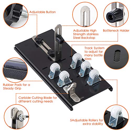 IMT Professional Bottle Cutter, Glass Cutter Wine Bottle Cutting Tool Kit