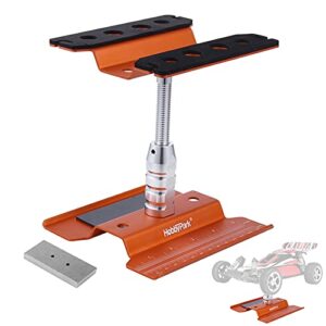 hobbypark rc car work stand with weight aluminum repair station lift for 1/8 1/10 1/12 scale traxxas trx4 axial arrma redcat losi rc crawler monster truck buggy