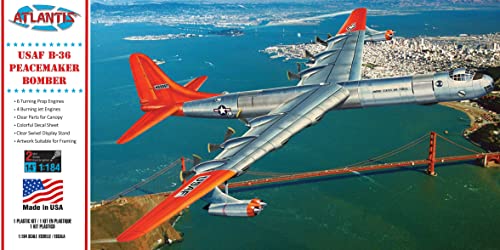 Atlantis Models 1/184 US Air Force B-36 Peacemaker Bomber Plastic Model Kit