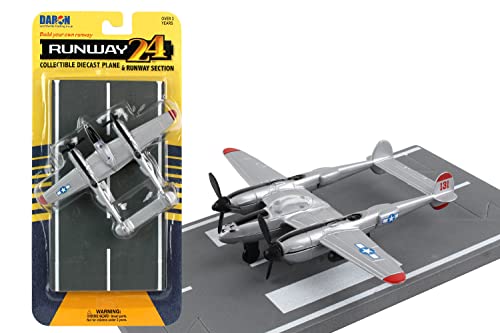 Daron Worldwide Trading Runway24 P38J Vehicle, Silver