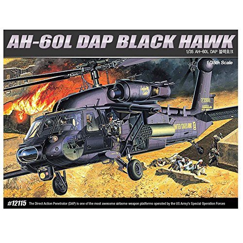 Academy 12115 AH-60L DAP BLACK HAWK Helicopter Plastic Model Kit