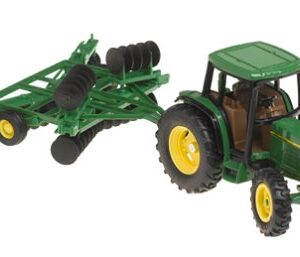 ERTL John Deere 6410 Tractor With Barge Wagon And Disk (1:32 Scale) , Green