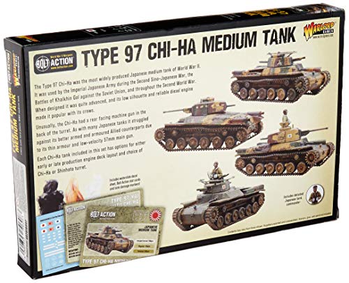 Bolt Action Type 97 Chi-Ha Japanese Medium Tank 1:56 WWII Military Wargaming Plastic Model Kit