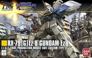 bandai hobby #155 hguc gundam ez8 model kit, 1/144 scale