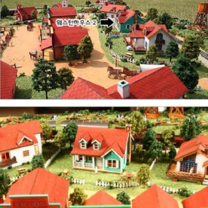 DESKTOP Wooden Model Kit Western House 2 by Young Modeler