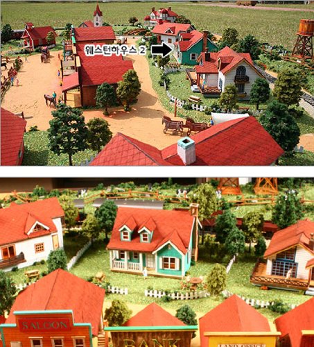 DESKTOP Wooden Model Kit Western House 2 by Young Modeler