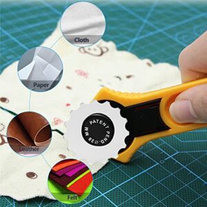 5Pcs Perforating Replacement Blades Crochet Edge Skip Blades Rotary Cutter Accessories for Crochet Edge Projects Fleece and Scrapbooking 45mm