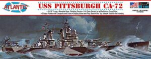 atlantis uss pittsburgh ca-72 heavy cruiser plastic model kit famous ship 1/490 scale