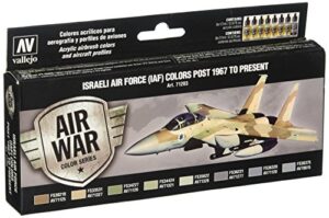 vallejo israeli air force (iaf) post 1967 to present set(8), 17ml