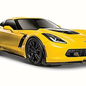 Maisto 2015 Chevy Corvette Z06, Yellow 31133 - 1/24 Scale Diecast Model Toy Car