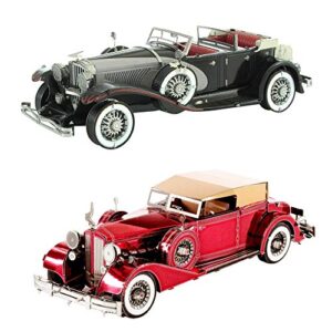 fascinations metal earth 3d metal model kits 1935 duesenberg model j and 1934 packard twelve convertible set of 2