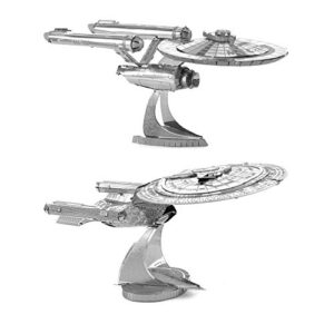 fascinations metal earth 3d metal model kits star trek set of 2 – uss enterprise ncc-1701d & uss enterprise ncc-1701