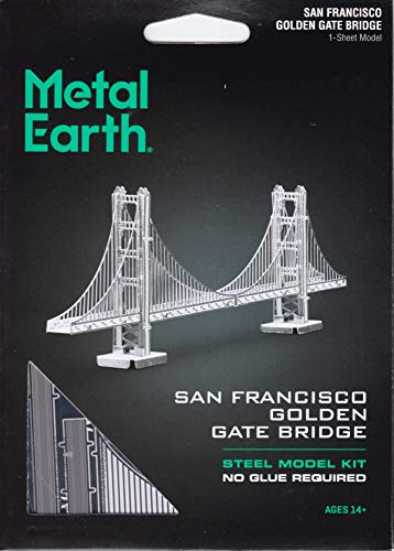 Fascinations Metal Earth San Francisco Golden Gate Bridge 3D Metal Model Kit