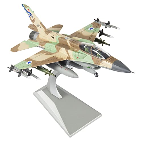 Busyflies Fighter Jet Model 1:72 Scale Diecast Model Planes F-16I Storm Israeli Air Force Attack Falcon Fighter Model Planes Painted Diecast Military Airplane Model for Collection and Gift