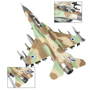 Busyflies Fighter Jet Model 1:72 Scale Diecast Model Planes F-16I Storm Israeli Air Force Attack Falcon Fighter Model Planes Painted Diecast Military Airplane Model for Collection and Gift