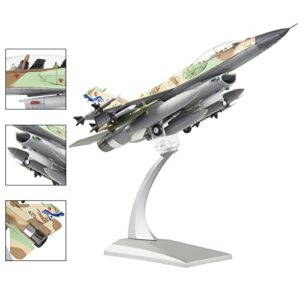 Busyflies Fighter Jet Model 1:72 Scale Diecast Model Planes F-16I Storm Israeli Air Force Attack Falcon Fighter Model Planes Painted Diecast Military Airplane Model for Collection and Gift