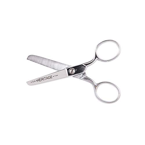 Klein Tools 444HC Scissors, Safety Scissors for Cutting Thread, Yarn, and More, 4-Inch