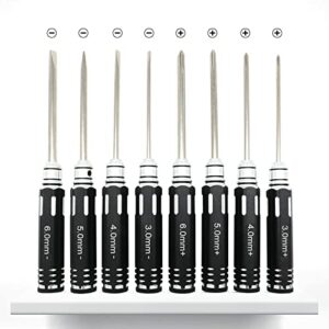 16pcs Hex Allen Screwdriver Kit - RC Hex Driver Set - Hex Nut Driver Set Wrench Key Driver Tool for Rc Car Traxxas Helicopter (Classic Edition)