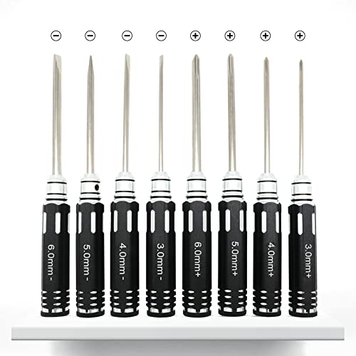 16pcs Hex Allen Screwdriver Kit - RC Hex Driver Set - Hex Nut Driver Set Wrench Key Driver Tool for Rc Car Traxxas Helicopter (Classic Edition)