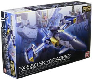 bandai hobby rg #6 skygrasper with launcher/sword pack gudnam seed model kit (1/144 scale)