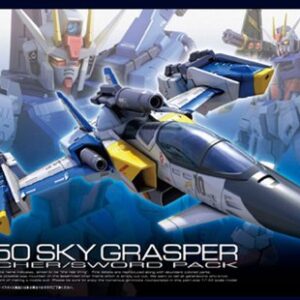 Bandai Hobby RG #6 Skygrasper with Launcher/Sword Pack Gudnam Seed Model Kit (1/144 Scale)