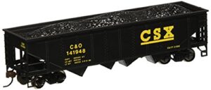 bachmann trains – 40′ quad hopper car – csx – ho scale, grey, 8