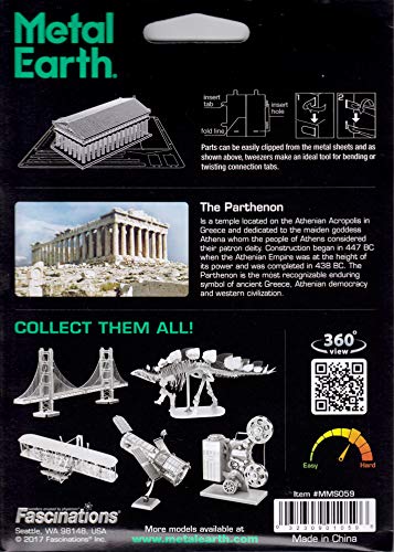 Metal Earth Parthenon 3D Metal Model Kit Fascinations