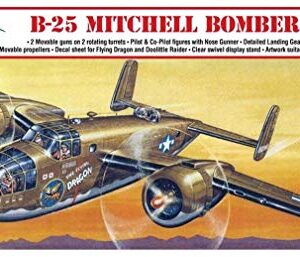 Atlantis B-25 Mitchell WWII Bomber Plastic Model Kit 1/64 Toy and Hobby