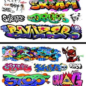 HO Scale 1:87 Graffiti Waterslide Decals 2-Pack Set #21 - Weather Your Rolling Stock & Structures!