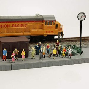 P8712 40pcs All Standing Pose Figures Assorted HO Scale Person Model Train Street People Desktop Decoration