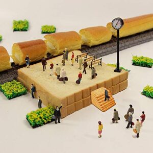 P8712 40pcs All Standing Pose Figures Assorted HO Scale Person Model Train Street People Desktop Decoration