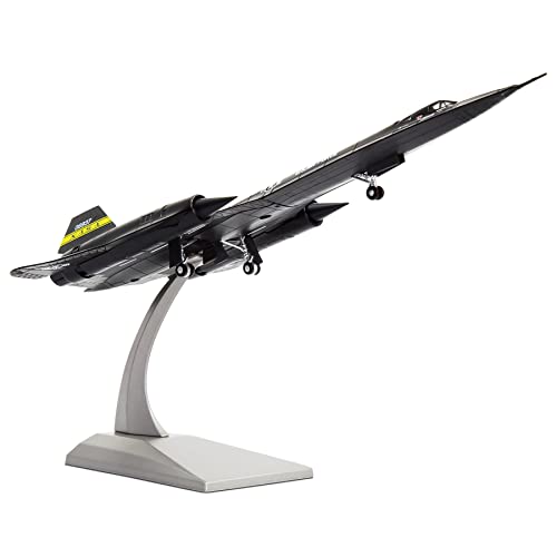 Lose Fun Park 1：144 SR 71 Blackbird Plane Model Diecast Military Fighter Attack Airplane Models Aircraft with Stand