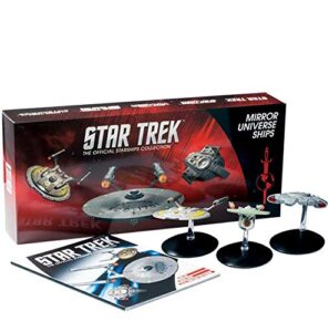 eaglemoss star trek the official starships collection starships set #5: mirror universe starship replica set