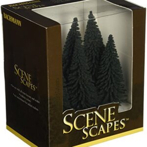 Bachmann Trains - SCENE SCAPES - 5"- 6" PINE TREES (6 per box) - HO Scale