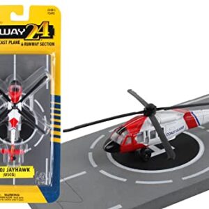 Daron Worldwide Trading Runway24 Coast Guard Helicopter, Black, Red