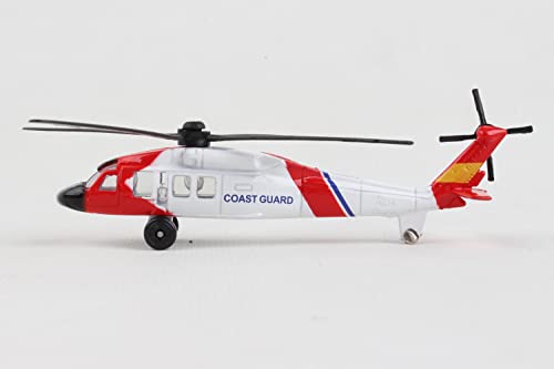 Daron Worldwide Trading Runway24 Coast Guard Helicopter, Black, Red